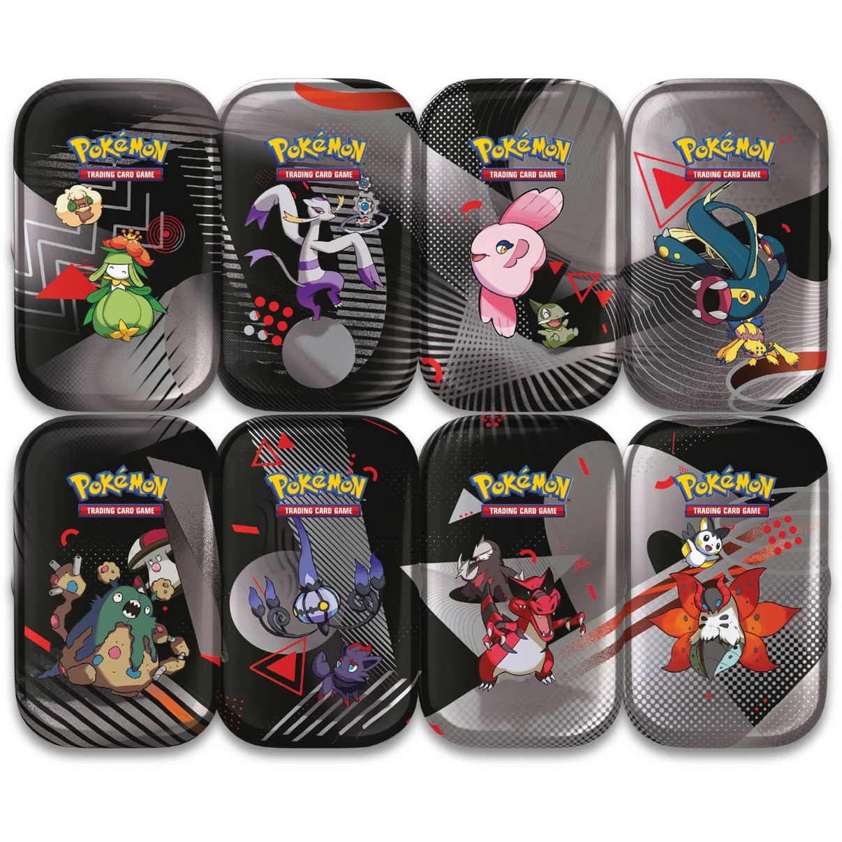 Black Bolt & White Flare – Mini Tin x8 (uno de cada uno) – Inglés – Collector Center